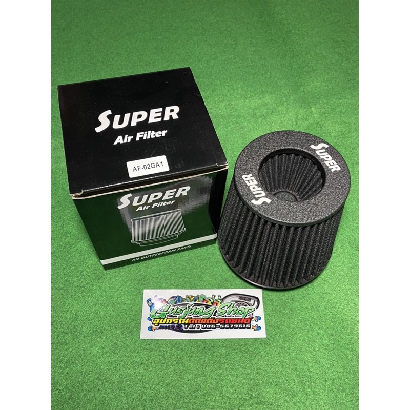 กรองอากาศ อย่างดี Super Air Filter (คอปรับได้ 3-4 นิ้ว) สีดำ - gusjung ...