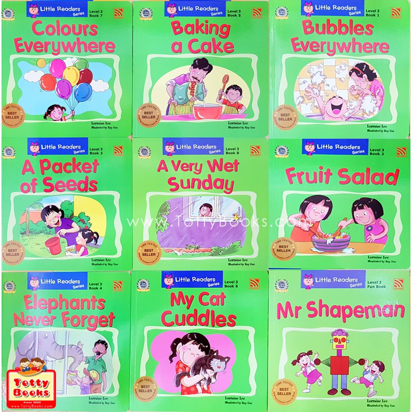(4 - 7) นิทานฝึกอ่านอังกฤษ 9 เล่ม ระดับ 3 พร้อมซีดี Little Reader ...