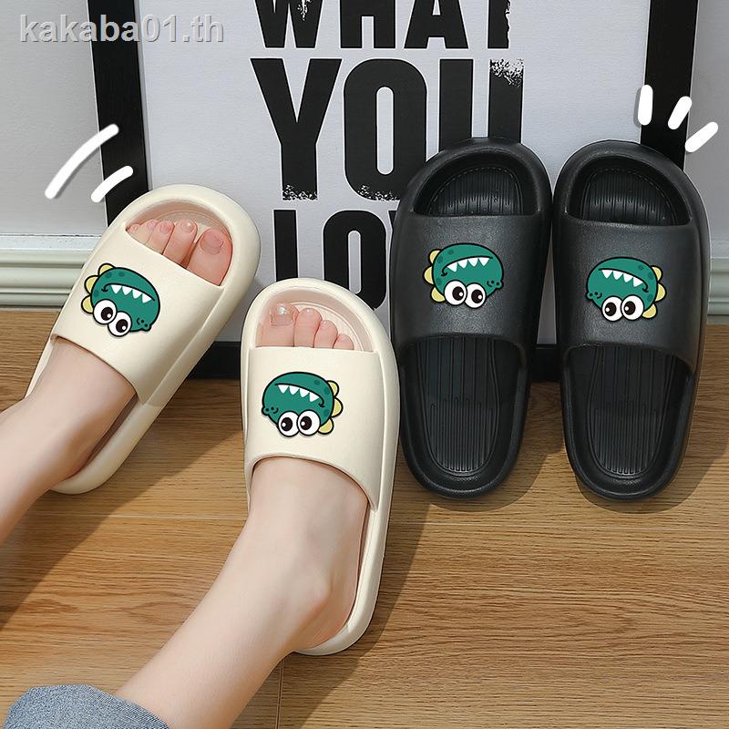 Slippers summer men wear net red ins tide home non-slip thick bottom ...