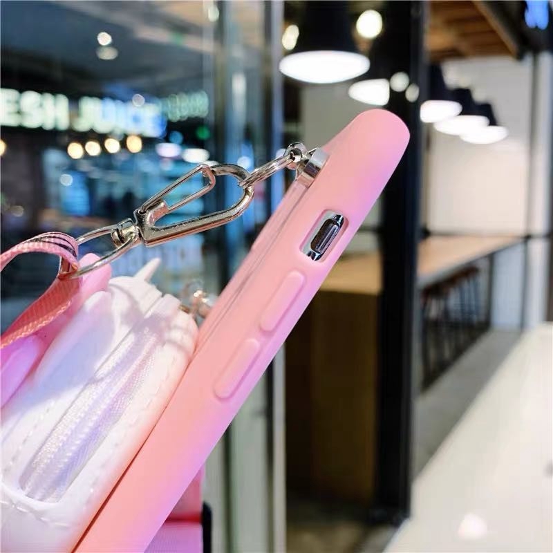 เคสโทรศัพท์มือถือซิลิโคนลายการ์ตูนแมวน่ารักพร้อมสายคล้องสําหรับ Xiaomi Mi F1 10 Pro 8 9 Cc9 Cc9E ...