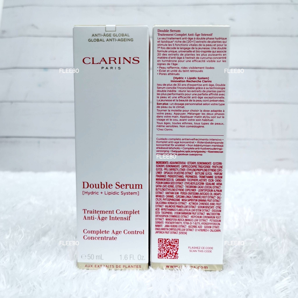 พร้อมส่ง ผลิตปี 2022 Clarins Double Serum Complete Age Control Concentrate 30ml 50ml (ไม่แท้คืน ...