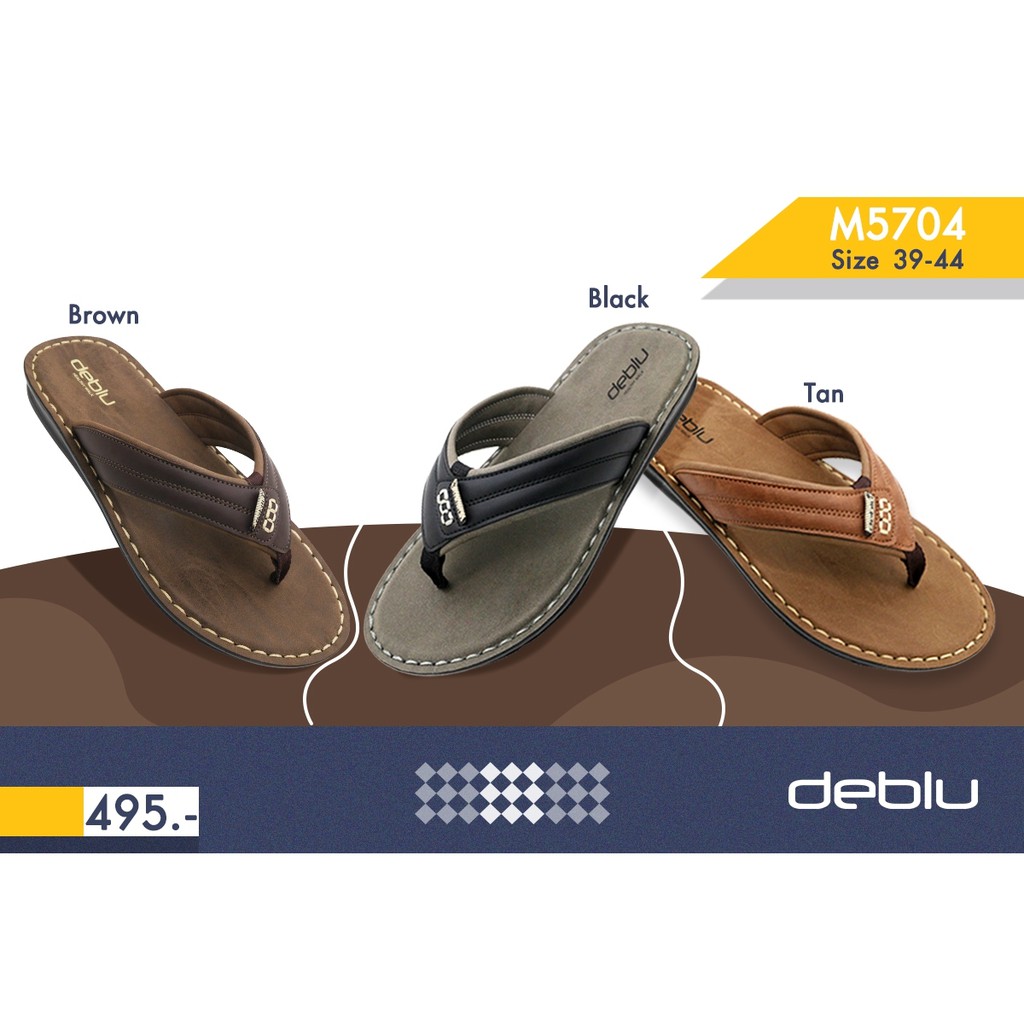 Deblu รองเท้าแตะเดอบลู-หูหนีบเพื่อสุขภาพ รองเท้าลำลองผู้ชาย รุ่น M5704 - deblu_healthywalk ...