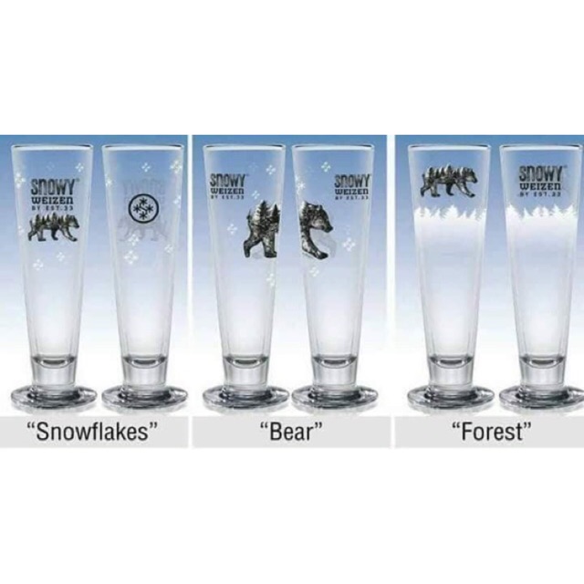 แก้วเบียร์หมี Snowy weizen ของแท้ ของใหม่ มี 3 ลาย จำนวนจำกัด ซื้อเยอะ ...