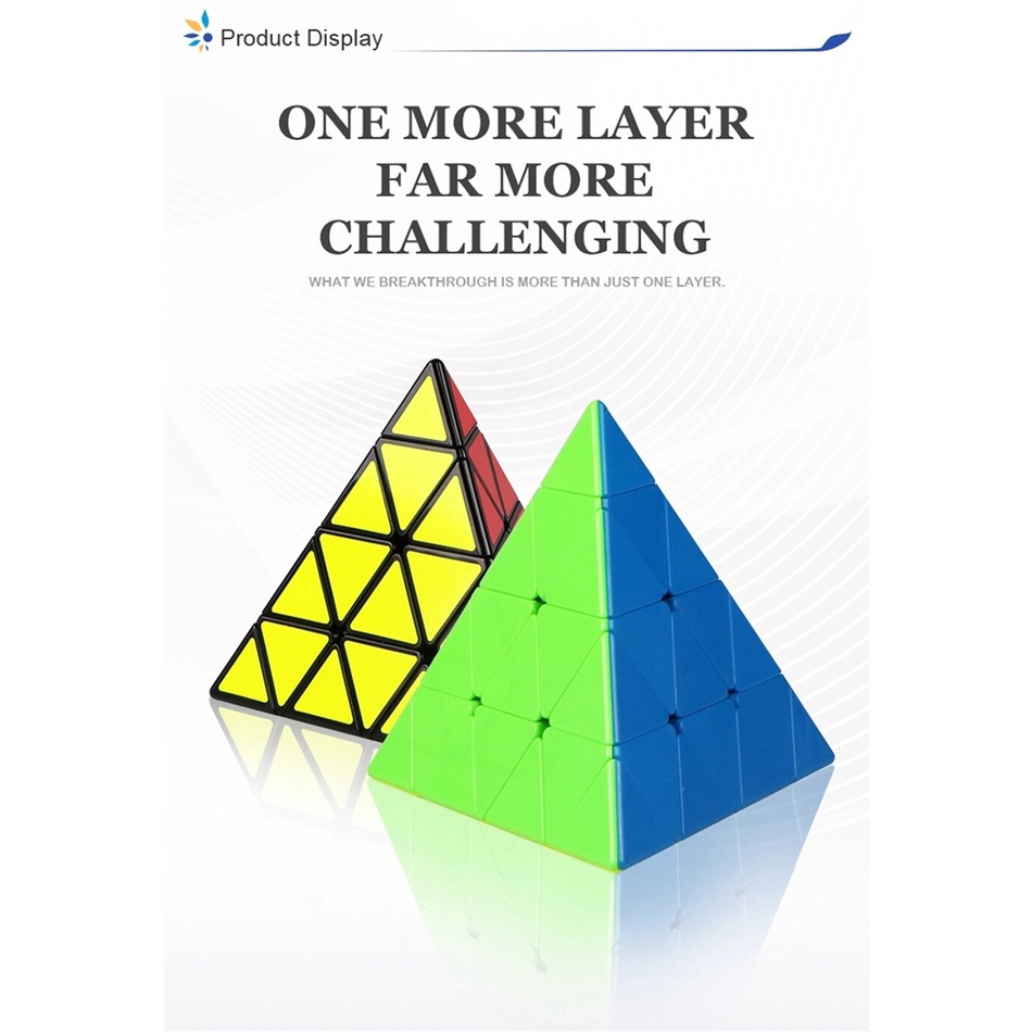 现货Qiyi 4x4x4 Pyramid Speed Cube QIYI Pyramid 4x4 Puzzle Magic 4x4 ...