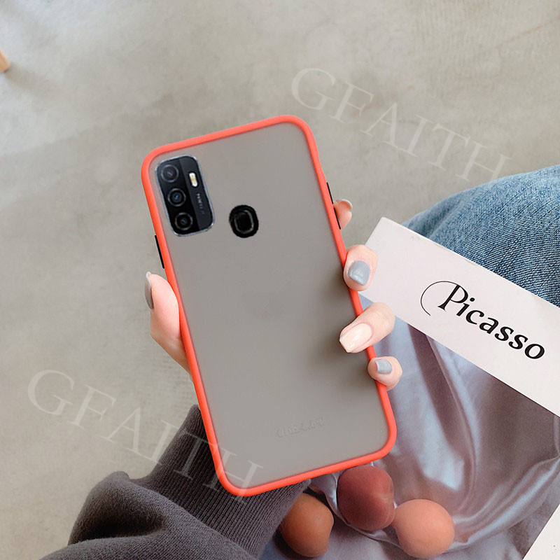 เคส OPPO A53 2020 OPPO A33 2020 Shockproof Skin Feel Cover Silicone ...