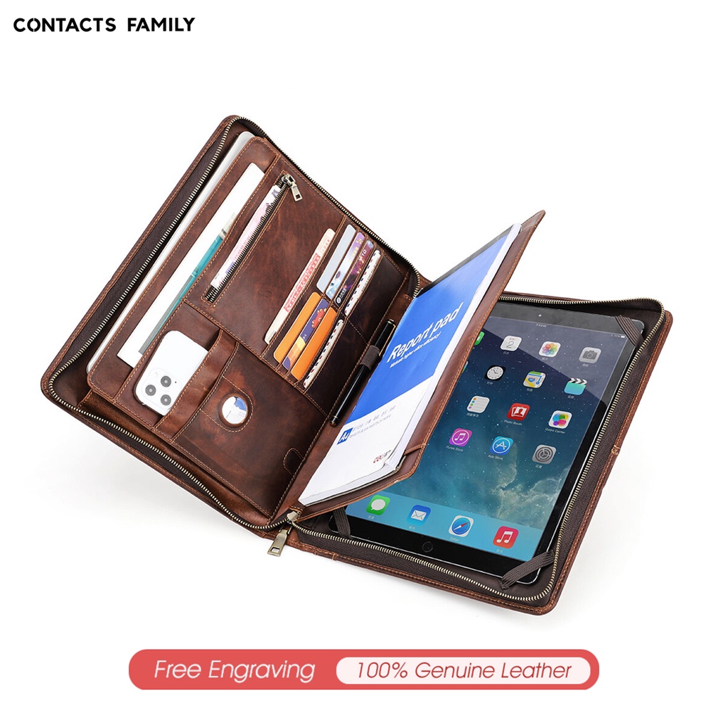 CONTACTS FAMILY เคสแท็บเล็ต หนังวัวแท้ สําหรับ iPad Pro 12.9 11 ...
