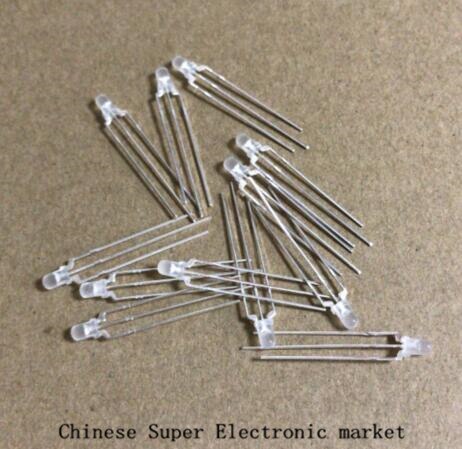 50pcs LED 3mm Diffused Green And Red Common Cathode Common Anode 3 Pin ...
