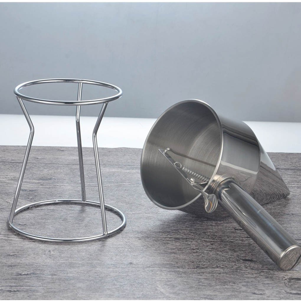 Piston Funnel Pancake Batter Dispenser Confectionery Funnels with Stand ...
