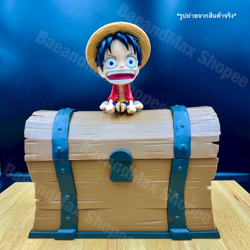 มือ1 ของแท้100 ️บัคเก็ตหีบสมบัติลูฟี่วันพีช ถังป๊อปคอร์นวันพีช One ...