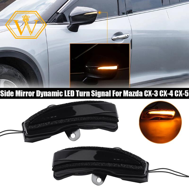 หลอดไฟเลี้ยว Led ไดนามิกสําหรับรถยนต์ Mazda Cx-3 Cx3 Cx-4 Cx4 Cx-5 - wgxundeluper.th - ThaiPick