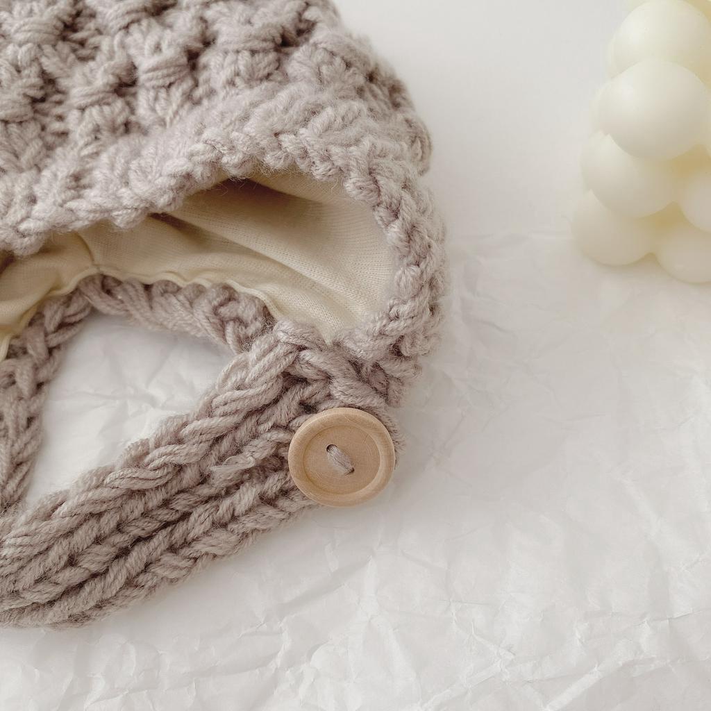 New Style Children Wool Hat Small Ball Kids Knitted Caps 3 Color Girl ...