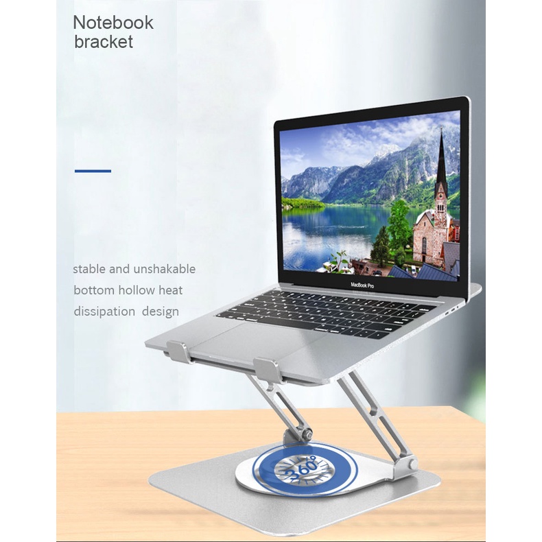 Adjustable Laptop Stand Holder Aluminum Alloy for Macbook Xiaomi 360 ...