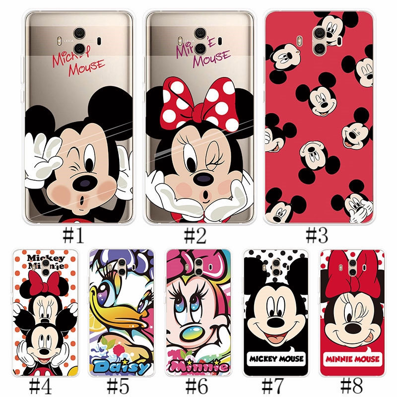MINNIE เคสโทรศัพท์ชนิดซิลิโคน Tpu แบบนิ่มลายมิกกี้มินนี่มิกกี้น่ารักสําหรับ Huawei Mate 9 10 ...