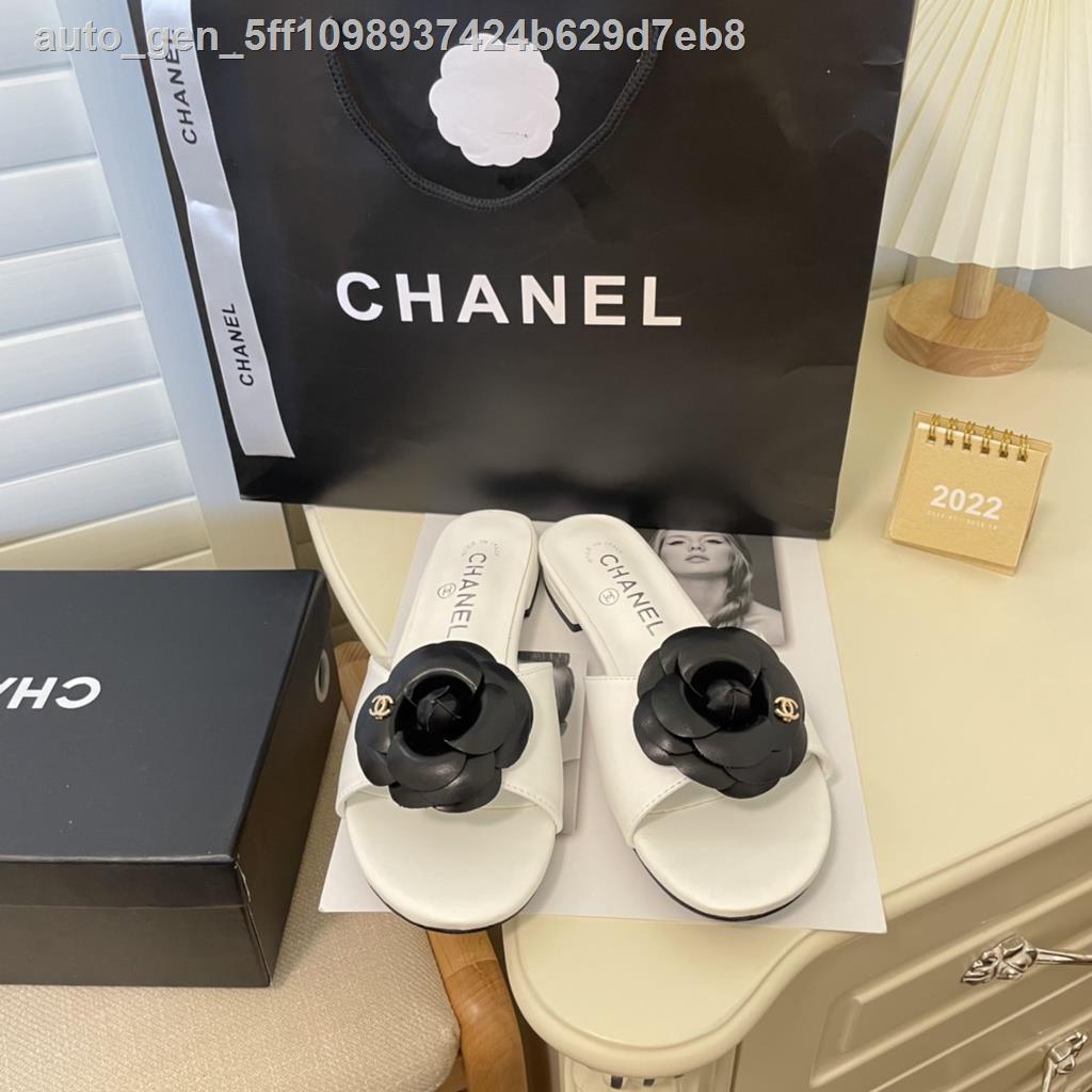 CHANELs 2022 Summer Limited Camellia Series Ladies Flat Slippers - yhulzoekoo - ThaiPick
