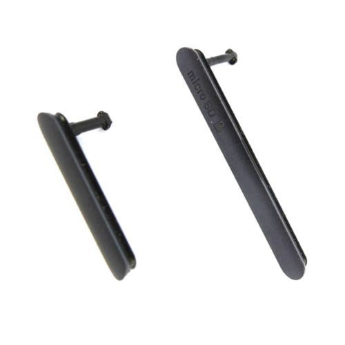 Black Dust Caps Micro SD USB Sim Slot Port Cover for Sony Xperia Z3 ...