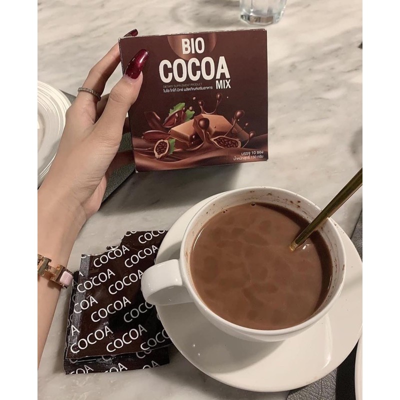 Bio cocoa mix โกโก้ ไบโอ แบรนด์คุณจันทร์ 10 ซอง - 2i8jp2t45z - ThaiPick
