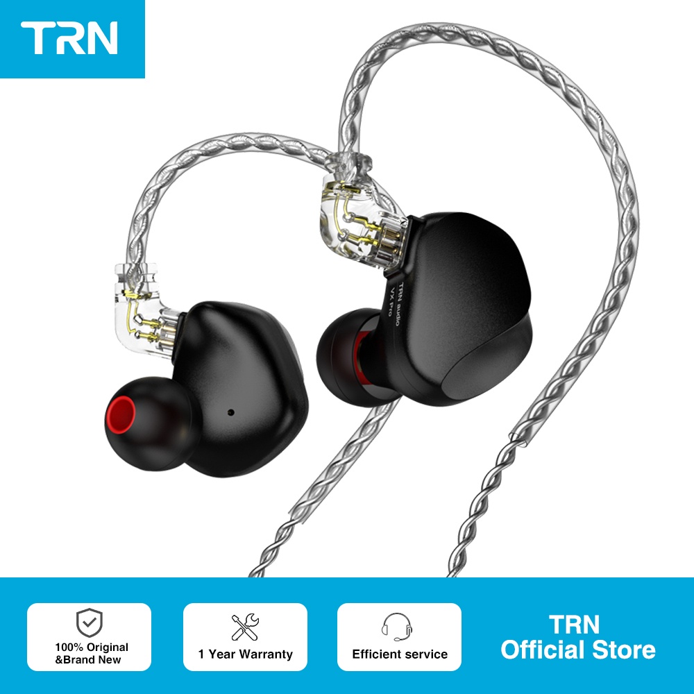 TRN VX Pro 8BA1DD Hybrid Metal In Ear Earphones IEM HIFI DJ Monitor ...