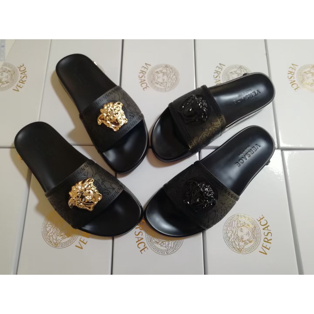 Fashion new VERSACE mens and womens rubber sandals slippers 35-46 ...