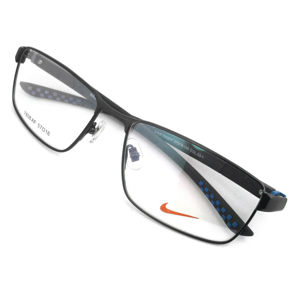 Nike Fashion แว่นตา รุ่น 7608 C-3-1 สีเทา กรอบเต็ม ขาสปริง วัสดุ ...