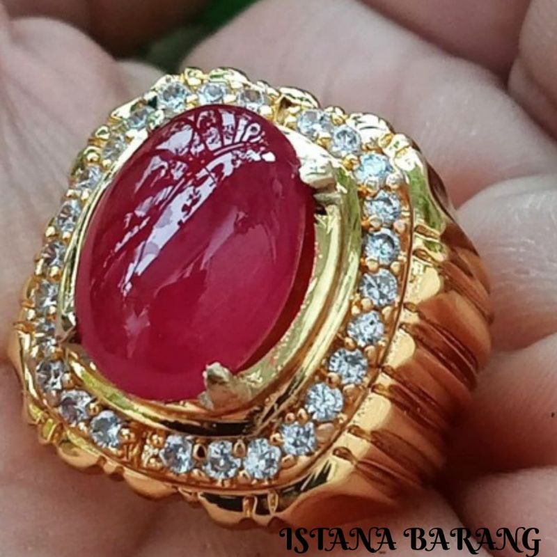 แหวนหินคริสตัล PERMATA RUBY MADAGASCAR ของแท้ 100 - shenafasionim.th - ThaiPick
