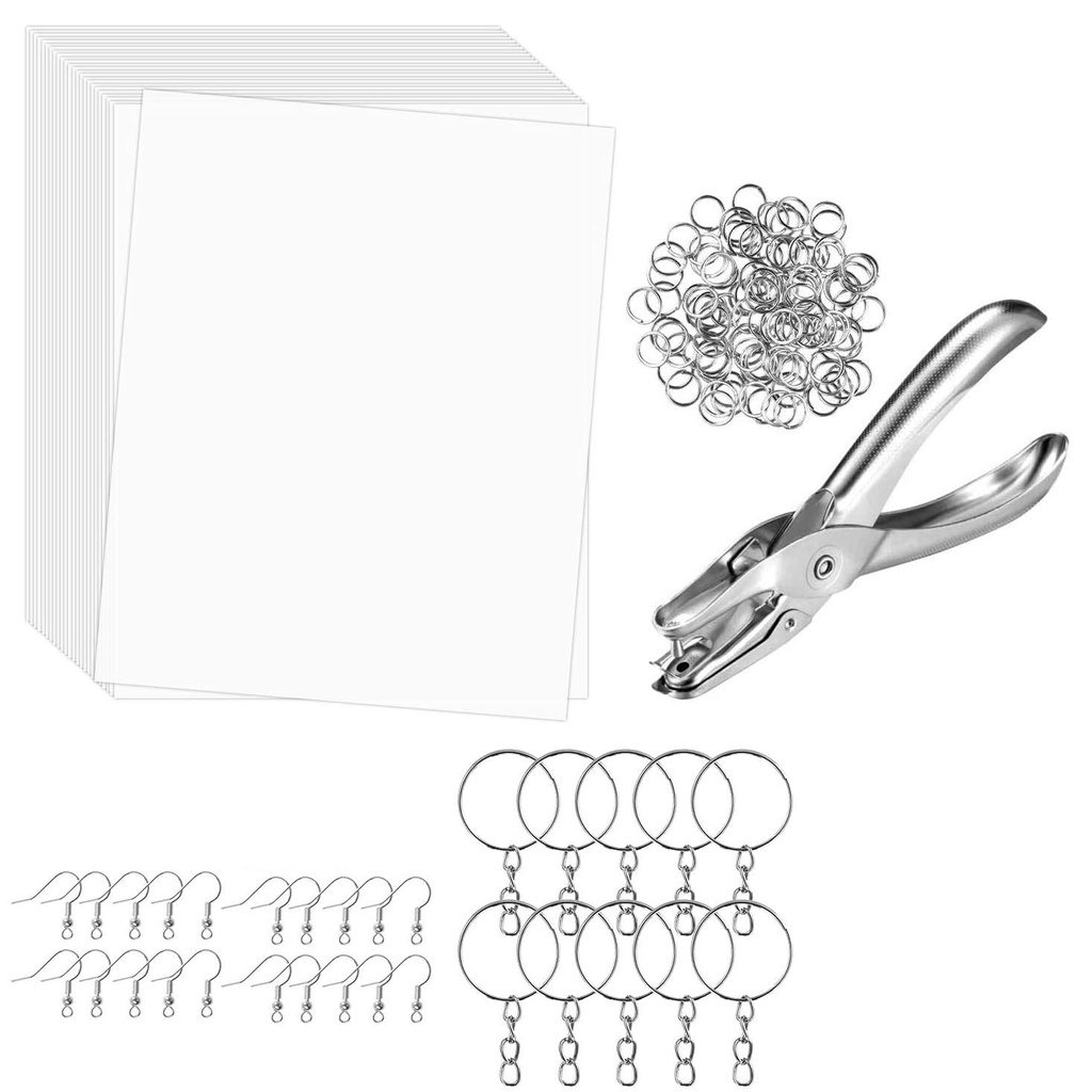 Heat Shrink Plastic Sheets Blank Shrinky Keychains Shrink Film Sheet ...