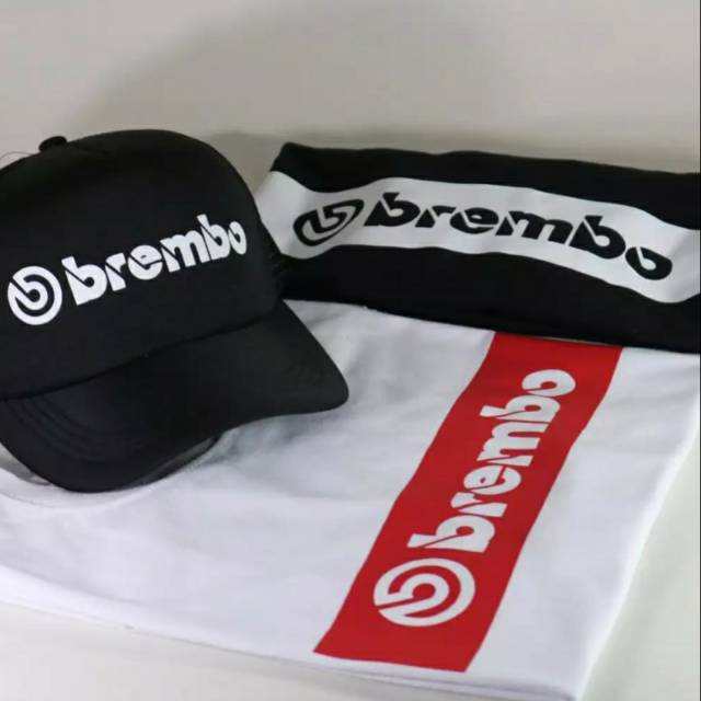 Brembo T-Shirt & FREE BREMBO Hat JXFZ | Shopee Thailand