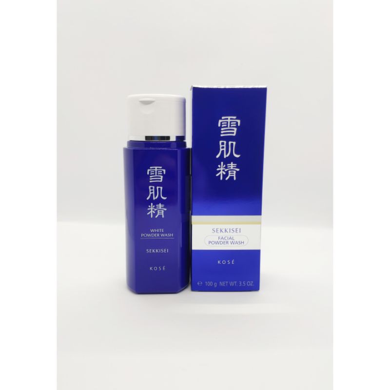 KOSÉ SEKKISEI WHITE POWDER WASH 100 g. ผงแป้งทำความสะอาดผิว | Shopee ...