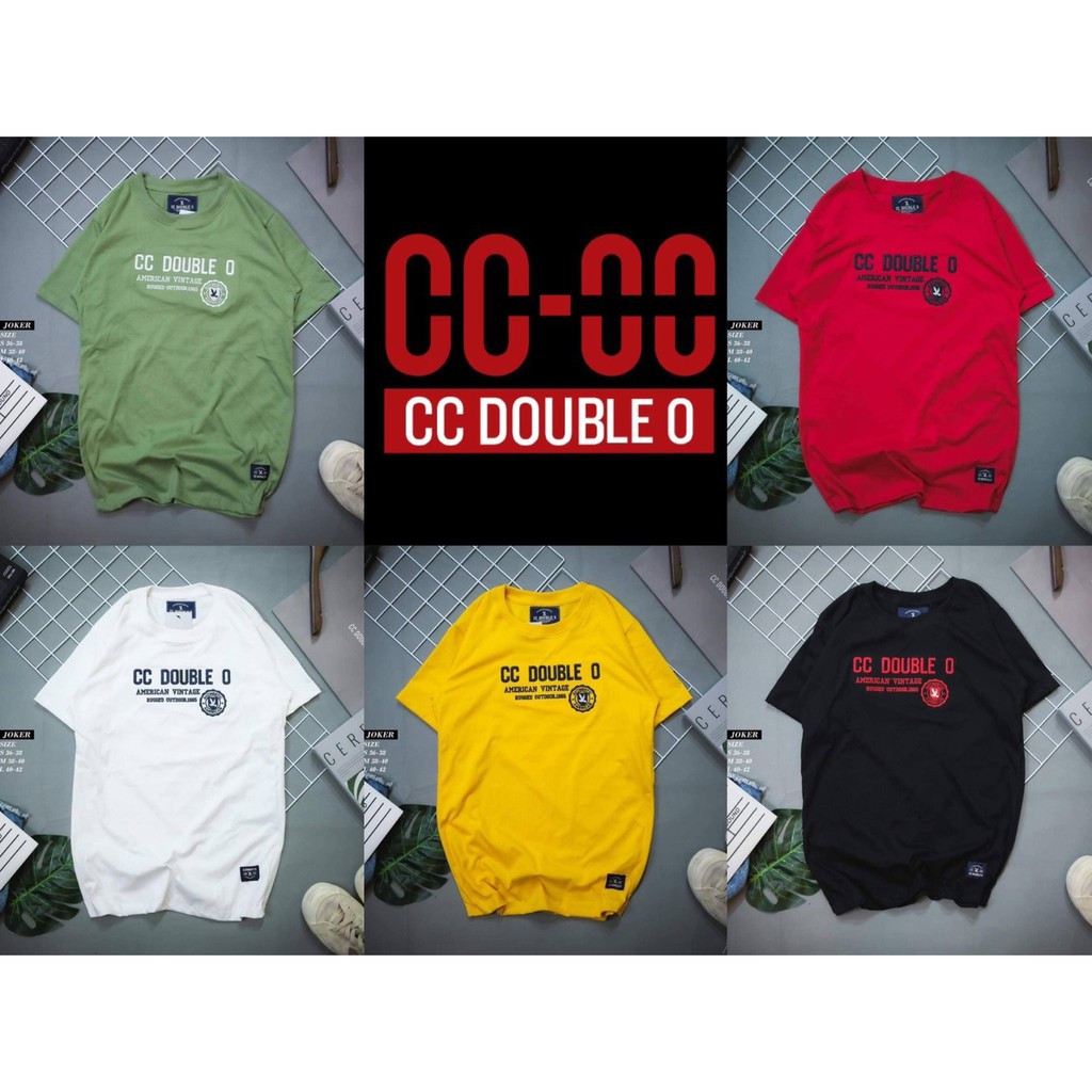 เสื้อยืดแขนสั้น CCOO งานปัก-งานป้ายห้อย Cotton 100 ( SMLXL ) No.44 - small.room - ThaiPick