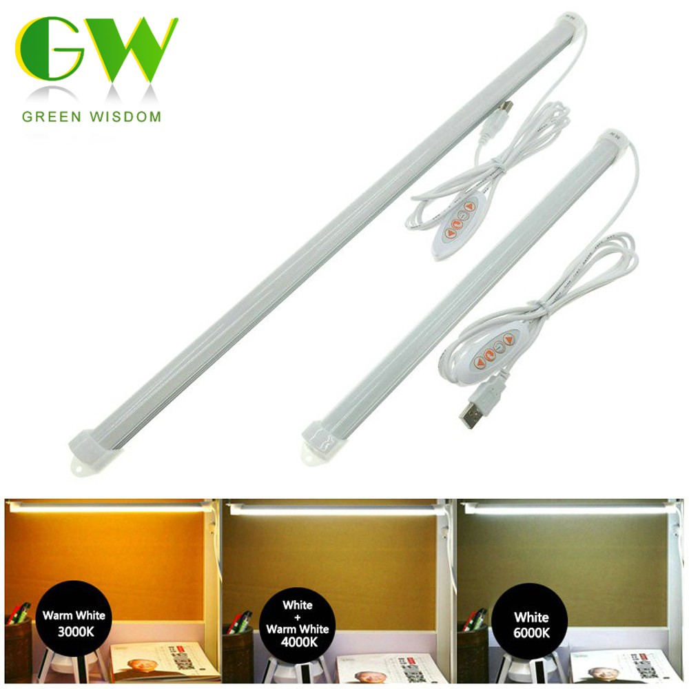 โคมไฟอ่านหนังสือแบบพกพา Usb Led Tube Dc 5V ไฟ Led Strip 35ซม 52ซม ...