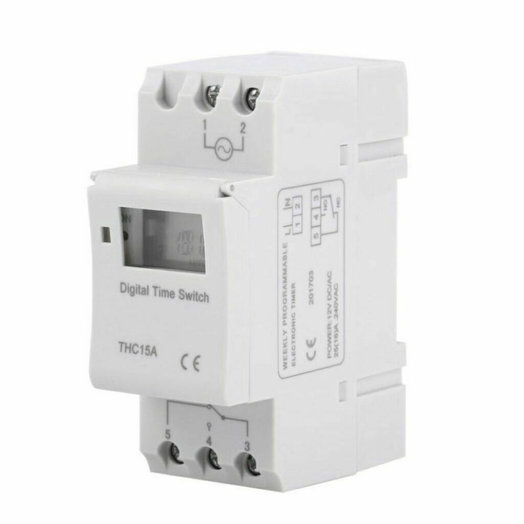 Timer Switch THC15A นาฬิกาตั้งเวลาดิจิตอล 16 โปรแกรม 220V | Shopee Thailand