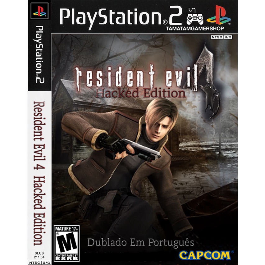 Resident Evil 4 Hacked Edition ps2 แผ่นไรท์ PS2 เกมเพล2 แนวเกมยิงผีชีวะ ...