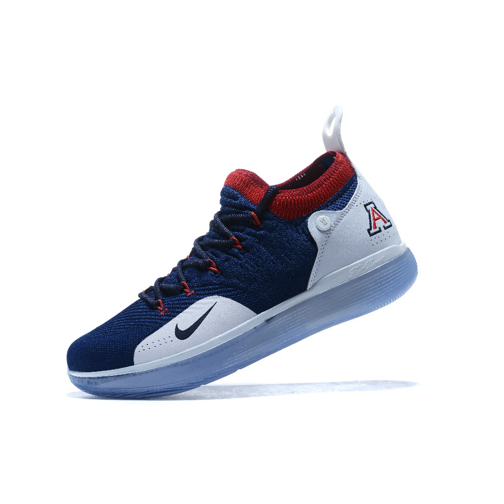 Authentic NIKE ZOOM KD11 EP Basketball shoes Men's Blue/Red ...