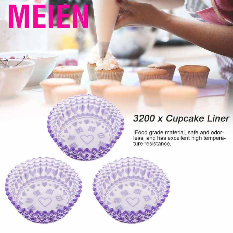 Meien ถ้วยกระดาษ สําหรับใส่คัพเค้ก มัฟฟิน ช็อคโกแลต ขนมหวาน 3200 ชิ้น ...