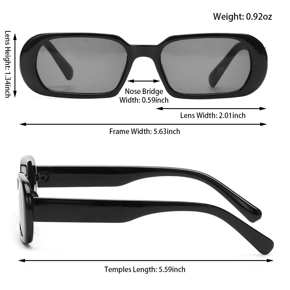 Rose Fashion Retro Oval Sunglasses Small Frame Shades Sunglasses For