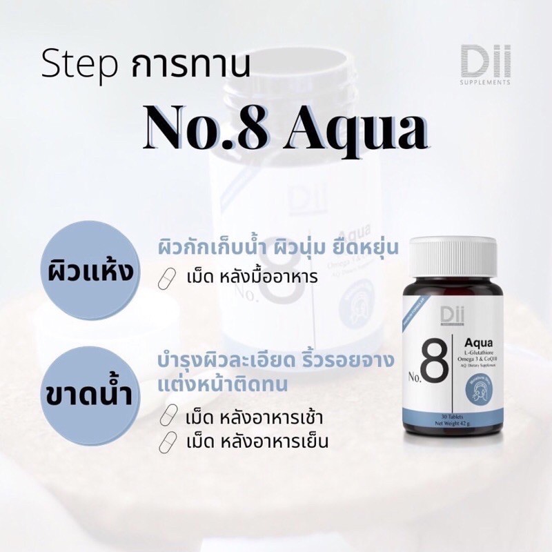 Dii No.8 Aqua ผิวละเอียด ชุ่มชื้น แต่งหน้าติดทน - themacaronikidclub ...