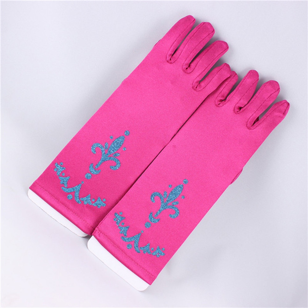 SBX346 Parties Long Coronation 24cm Children Elsa Gloves Princess ...