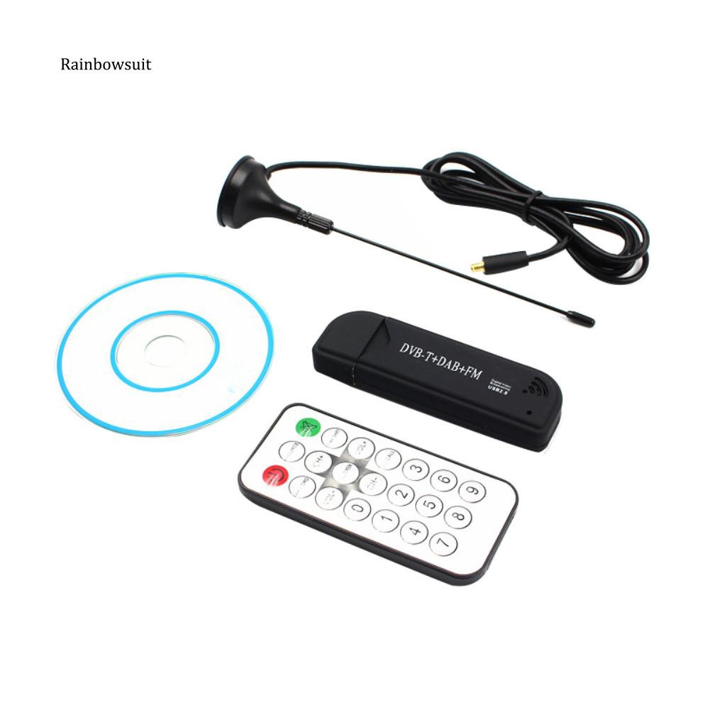 RB 】 Stick TV Tuner Digital USB 2.0 DVB-T + DAB + FM RTL2832 R820T2 SDR ...