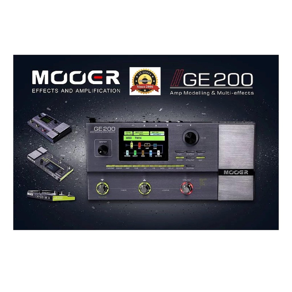 Mooer Ge200 มัลติเอฟเฟค by iGuitar Music - iguitarshop - ThaiPick