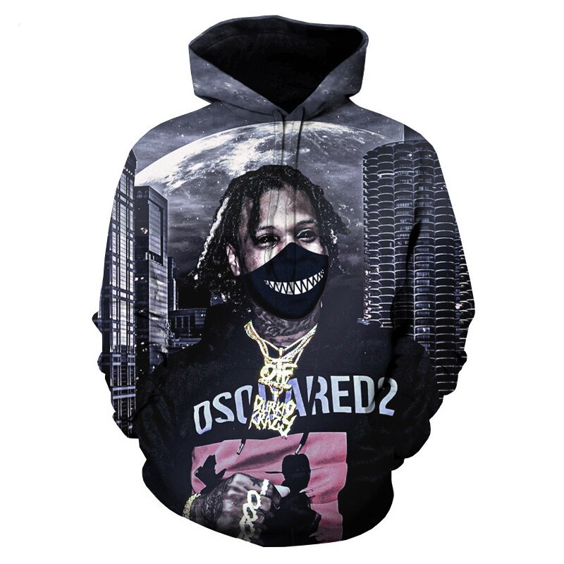 ใหม่ เสื้อกันหนาว มีฮู้ด ลาย Atyh Lil Durk Durkios Cereal Rap Music Fan ...