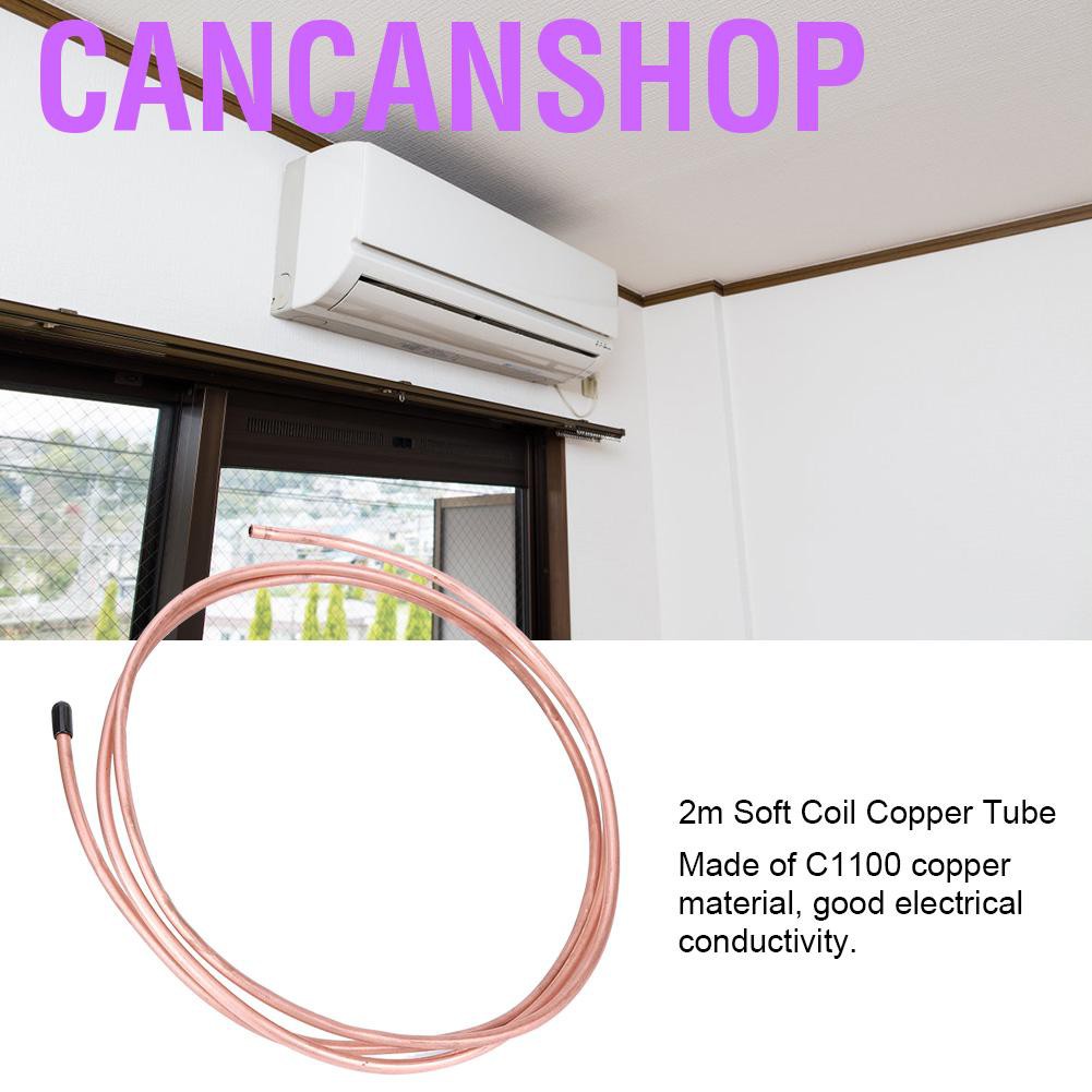 Canca ท่อทองแดง 2 ม . C1100 T2 สําหรับเครื่องปรับอากาศตู้เย็น Od 6 มม . Id 4 . 8 มม ...