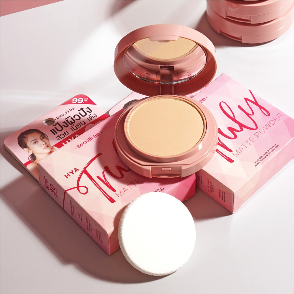 บิวตี้บี Beautii Be Hya truly Matte Powder SPF 30 PA แป้งบิวตี้บีไฮยาท ...