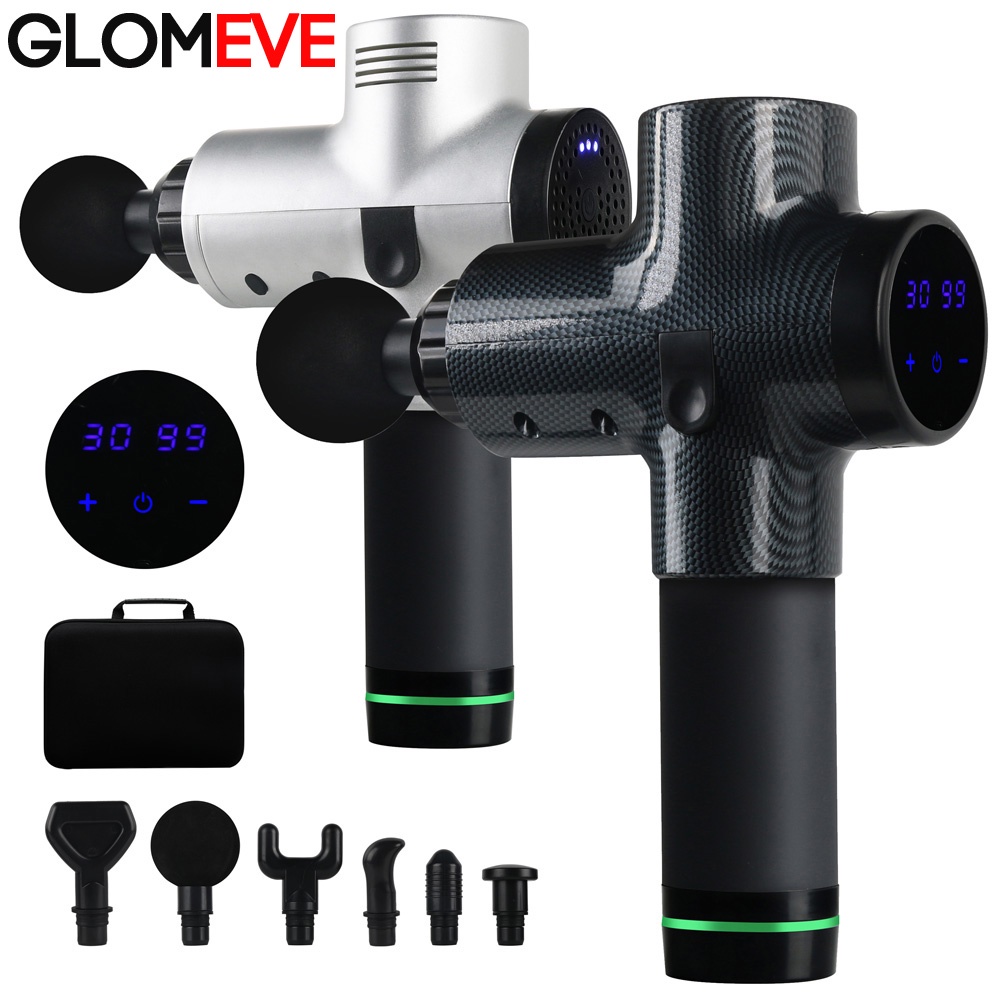 LCD Touch screen Massage Gun Professional Deep Tissue Body Massager for ...