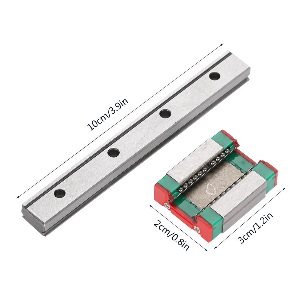 1pc LML12B Miniature Linear Rail Guide 12mm Width + Slide Block - xguli.th - ThaiPick