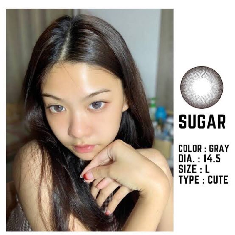 Sugar gray สีเทาตัดขอบธรรมชาติน้า - cute_contactlens - ThaiPick