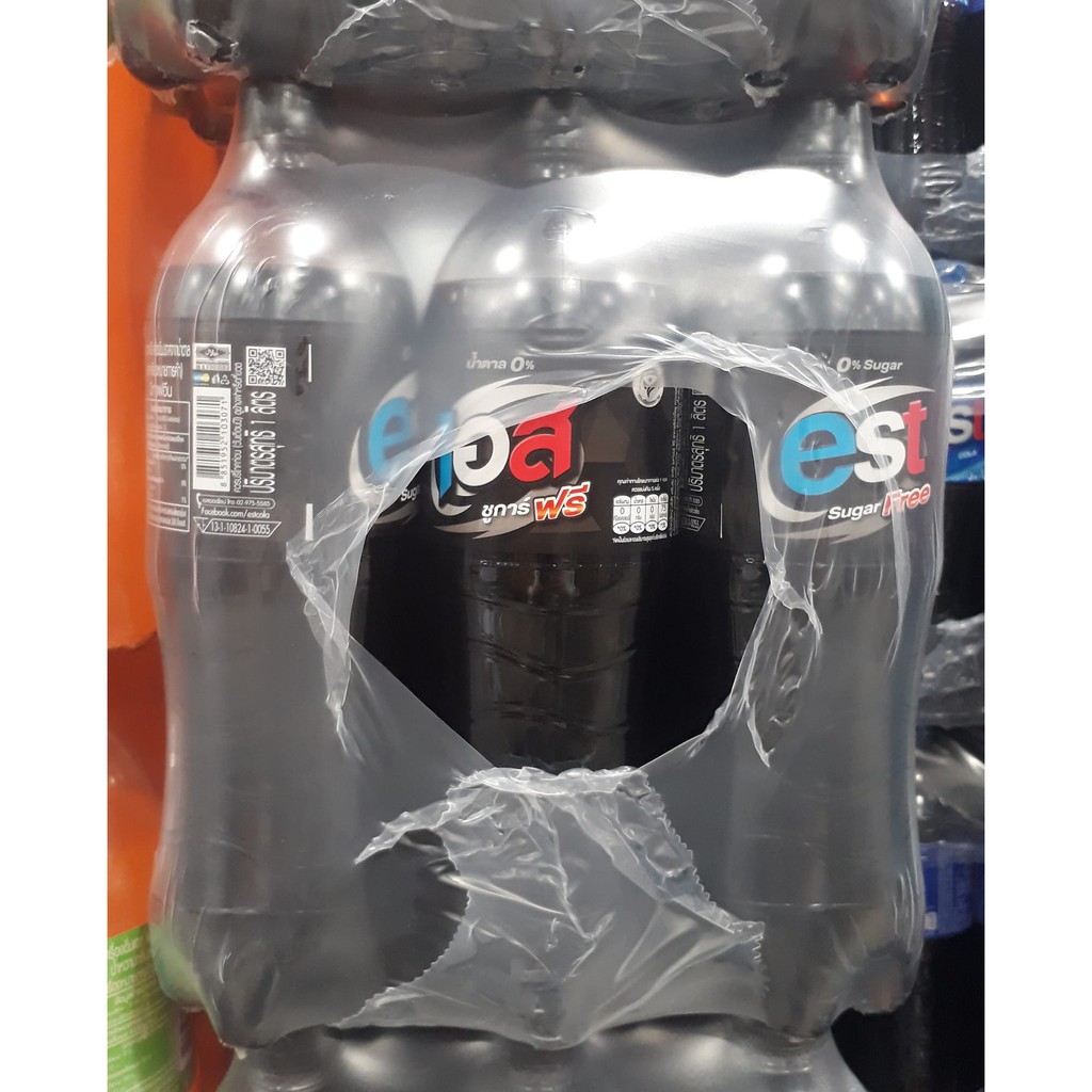 EST COLA SUGAR FREE เอส โคล่า ชูการ์ฟรี ปริมาตรสุทธิ 1000ml ยกแพ็ค 12 ...