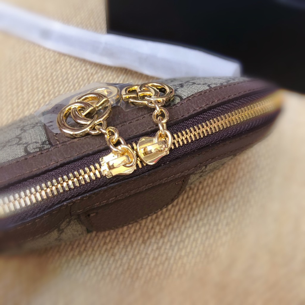 Gucci high end set box (Gucci cowhide shell bag) Matching wallet ...