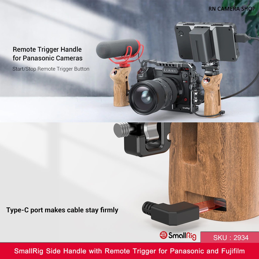 SmallRig Side Handle with Remote Trigger for Panasonic and Fujifilm ...