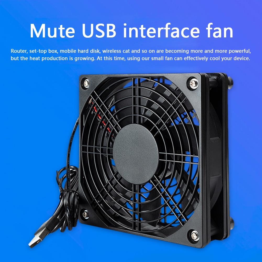 Chassis Cooling Fan Router Set-top Box Silent Mute 5V USB Computer Case ...