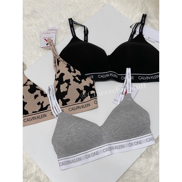 (พร้อมส่ง) Calvin Klein - CK One Wirefree Bra บรามีฟองน้ำ - chicerchic ...
