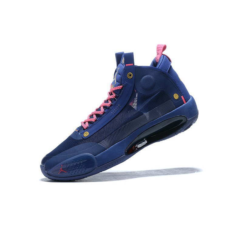 air jordan 34 xxiv aj 34 joe 34 รองเท้าผ้าใบลําลองสําหรับผู้ชายสีฟ้าชมพู - bangbangda.th - ThaiPick